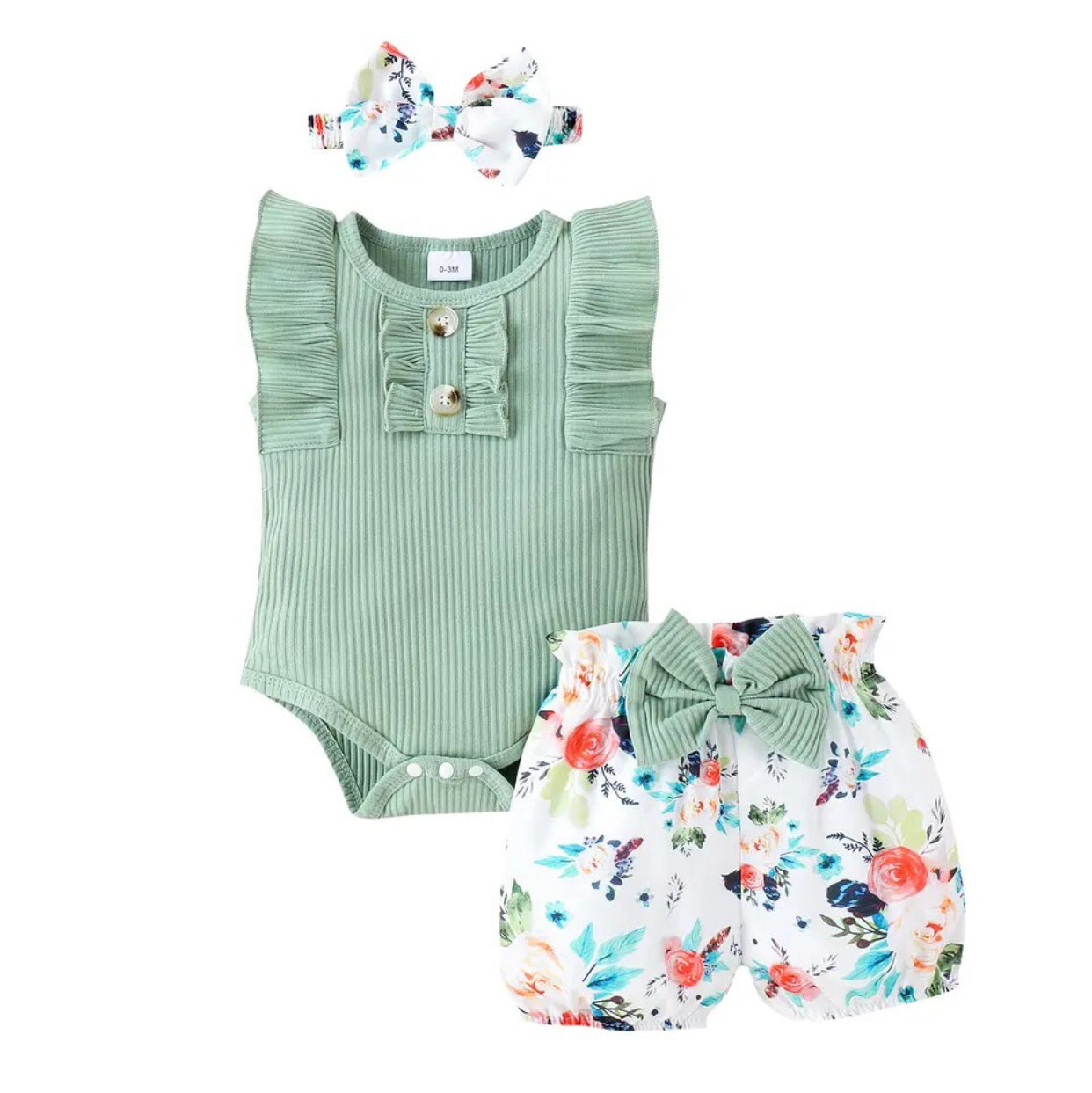 Floral Sage Set – Rhinestones n Rodeo