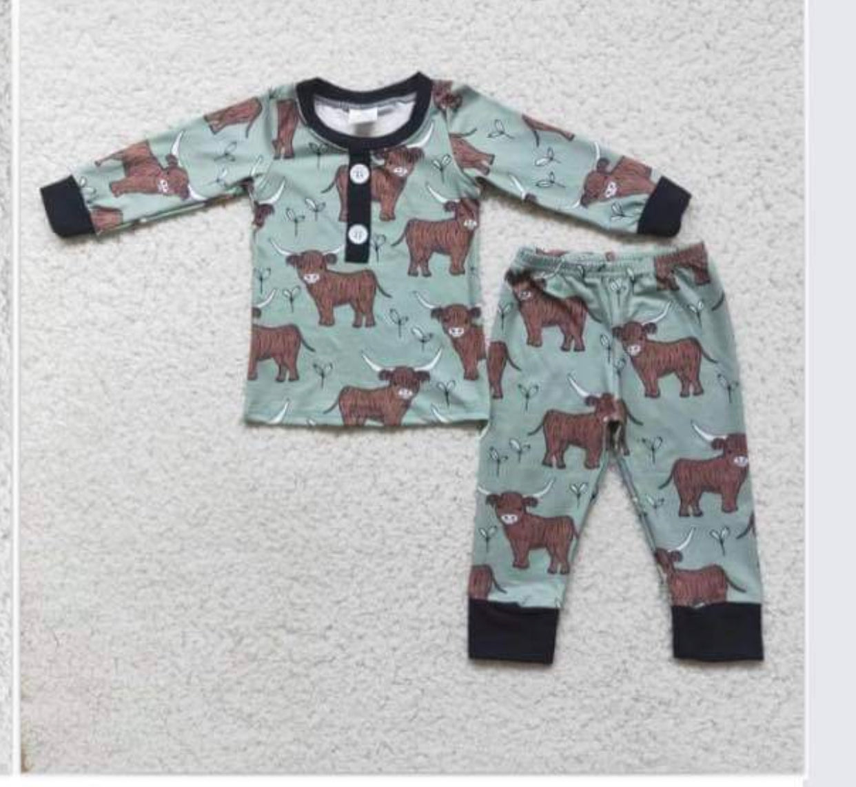 Sage Highlander Pajamas – Rhinestones n Rodeo