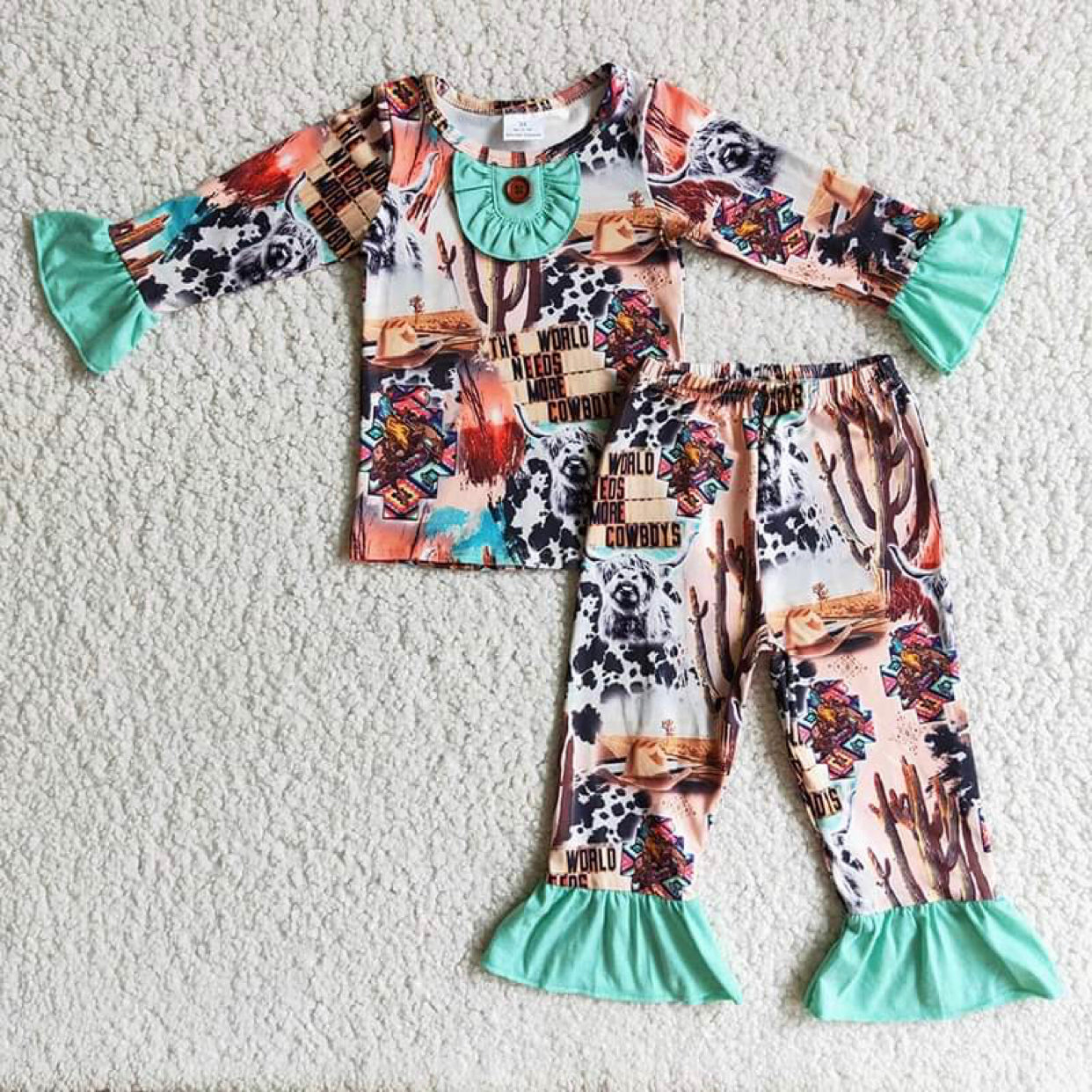 Western Scene Pajamas – Rhinestones n Rodeo